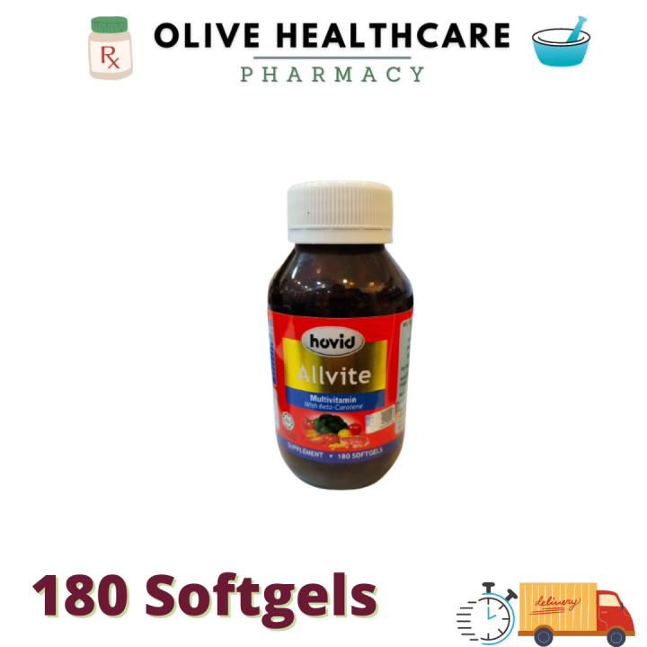 HOVID ALLVITE MULTIVITAMIN WITH BETA-CAROTENE 180'S [EXP 02/2025] | Lazada