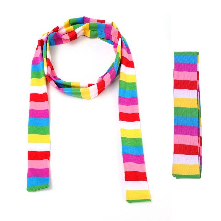 （NEW Style.)Black White Striped Scarf Long Y2K Women's Scarf Fashion ...