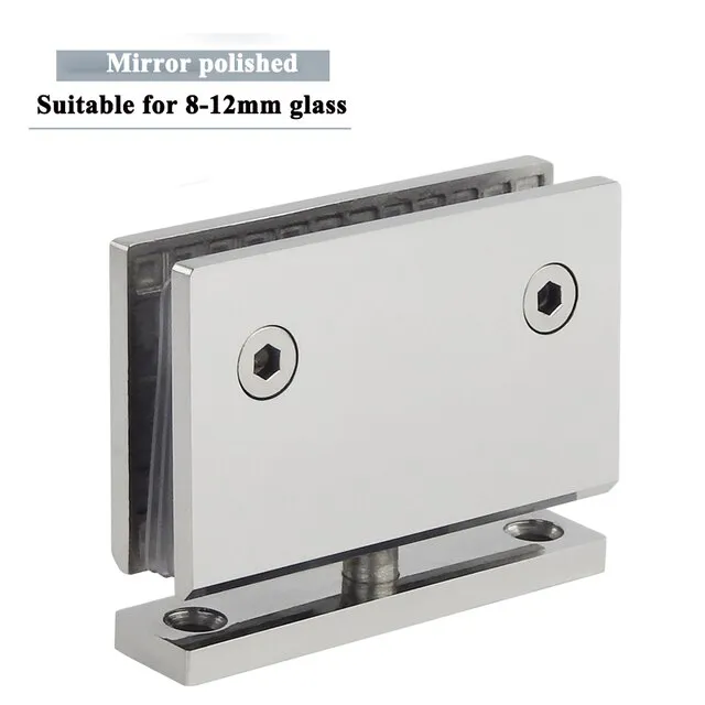 Glass Door Pivot Hinge 360 Degree Rotation SS304 Die-Casting Shower Hinge Display Cabinet Upper ...