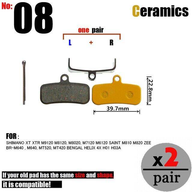 แผ่นดิสก์เบรคจักรยาน2คู่สำหรับ M810 SHIMANO Saint M820 ZEE M640เสือ ...