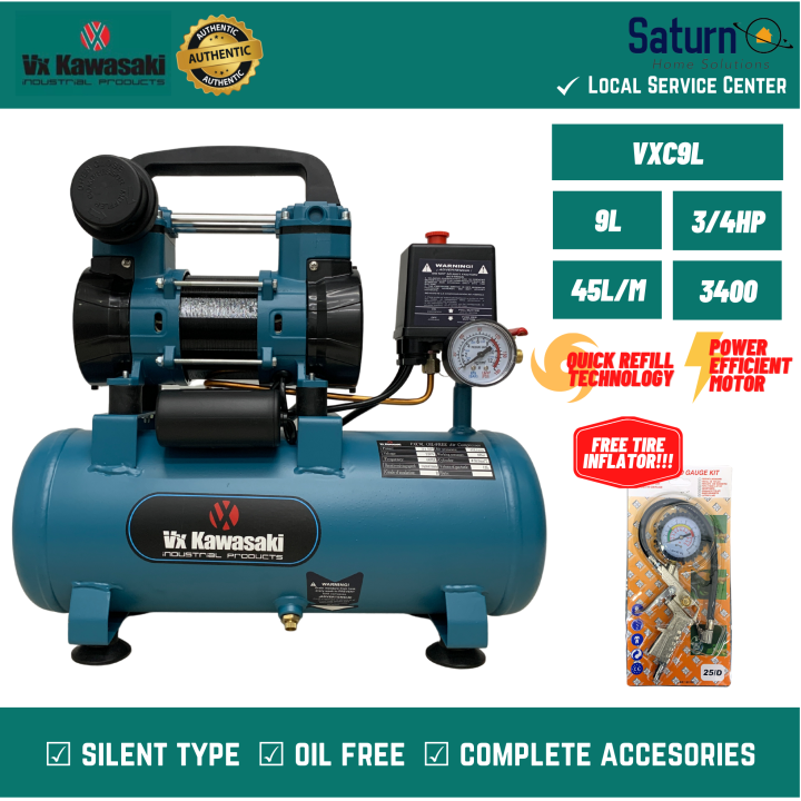 VX KAWASAKI - VXC9L OIL-FREE AIR COMPRESSOR | Lazada PH