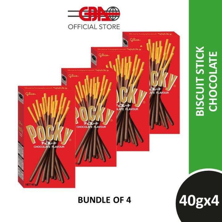 Glico Pocky Chocolate 40g x 4 Boxes | Lazada
