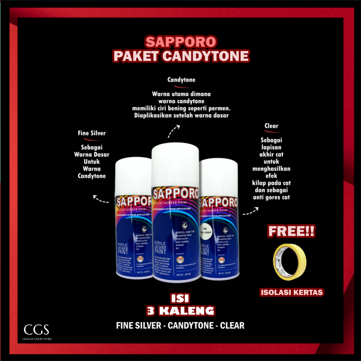 PAKET CANDYTONE SAPPORO 3 PCS ALL WARNA - cat sapporo candytone - cat ... PAKET CANDYTONE SAPPORO 3 PCS ALL WARNA - cat sapporo candytone - cat ...