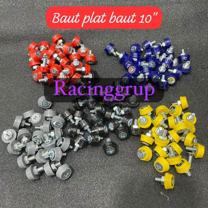 baut plat nomor ukuran baut 10 kunci obeng | Lazada Indonesia