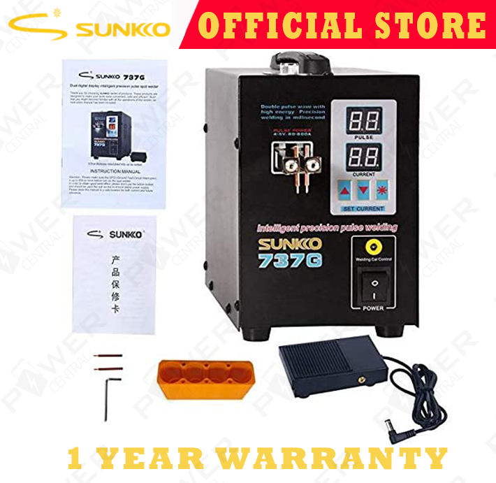 SUNKKO 737G Battery Spot Welding Machine Spot Welder for 18650 32650 Lithium Battery Pack ...