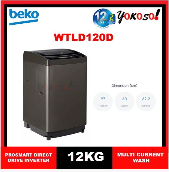 Beko WTLD120D 12KG Automatic Top-Loading Washing Machine | Lazada