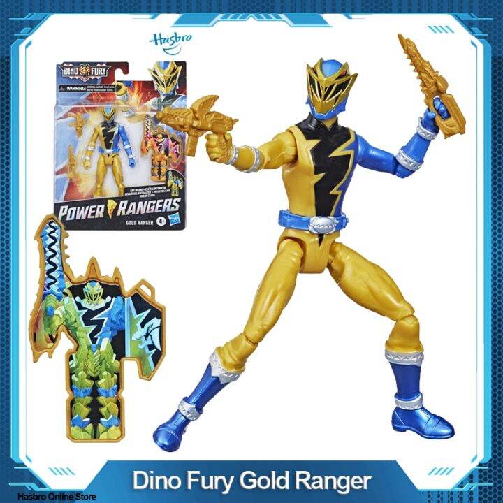 【100% ORIGINAL】Hasbro Power Rangers Dino Fury Gold Ranger 6-Inch Action Figure Toy Gift with ...