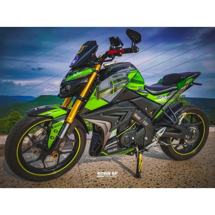 โปรโมชั่น+++ สติ๊กเกอร์แต่ง Yamaha M-slaz ลายHP ราคาถูก อะไหล่ แต่ง ...
