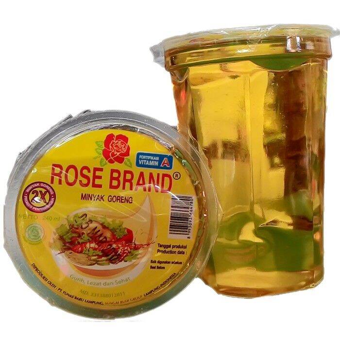 Minyak Goreng Rose Brand Gelas Kemasan Cup 220ML Free Kardus atau Buble wrap | Lazada Indonesia