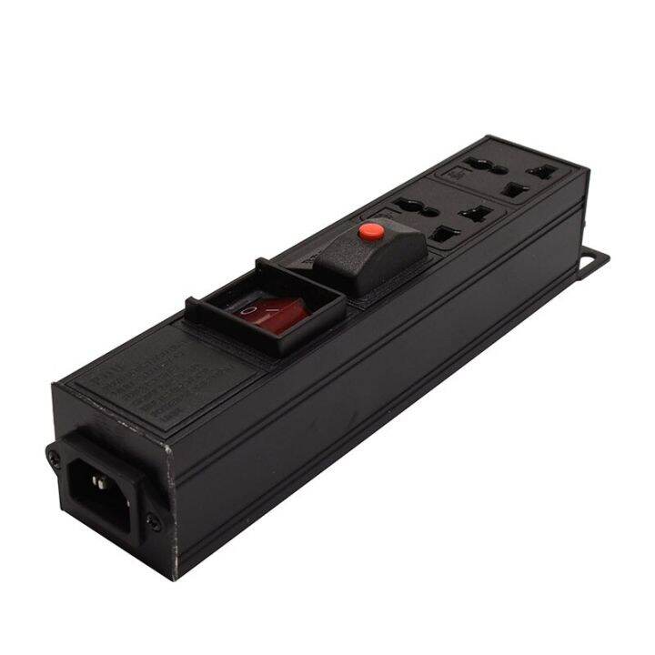 Network Rack Pdu Power Strip 16a Overload Protection C13 Input Socket 2 Ways Iec C14 Male Wiring