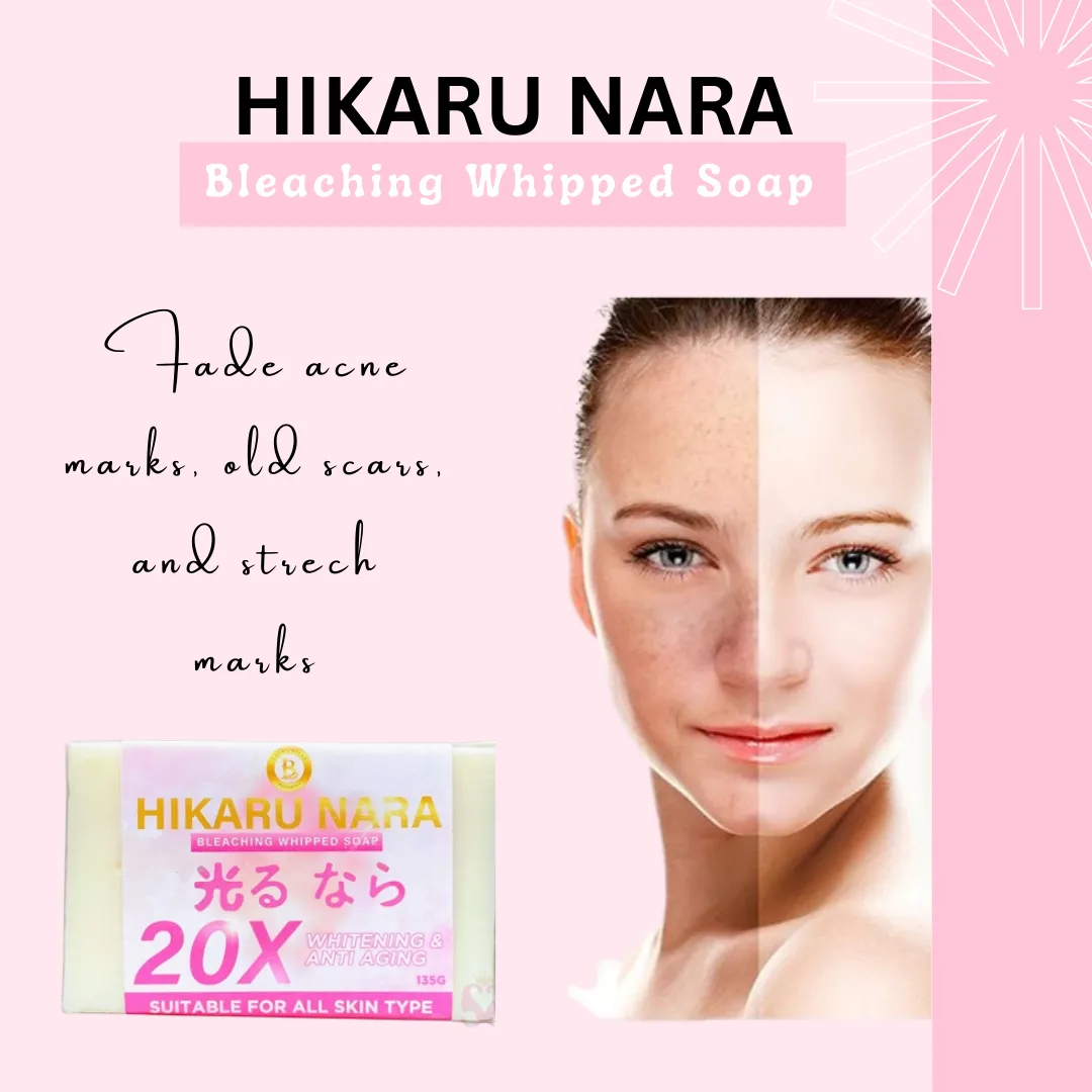 Hikaru Nara Bleaching Whipped Soap 20x Whitening & Anti-Aging, Wrinkle ...