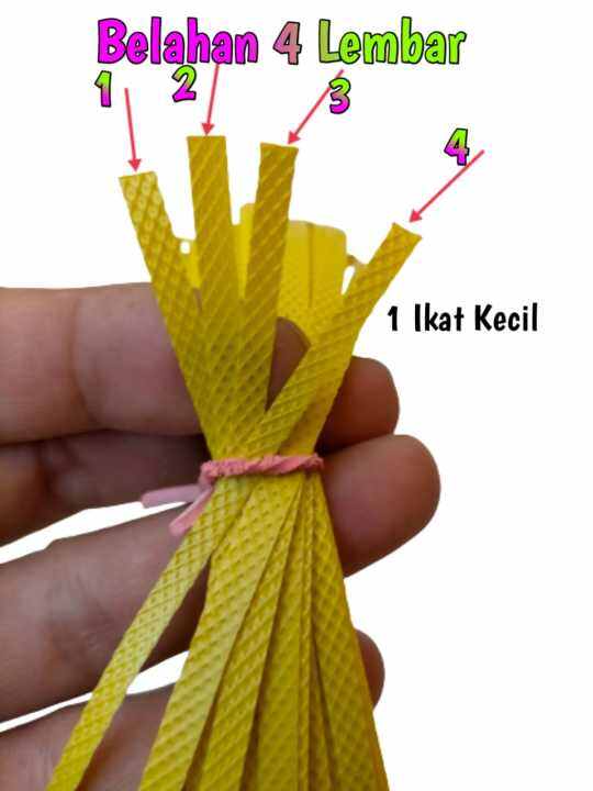 Tali kuning atau Tali bakul boboko tali kerajinan tangan anyaman bambu ...