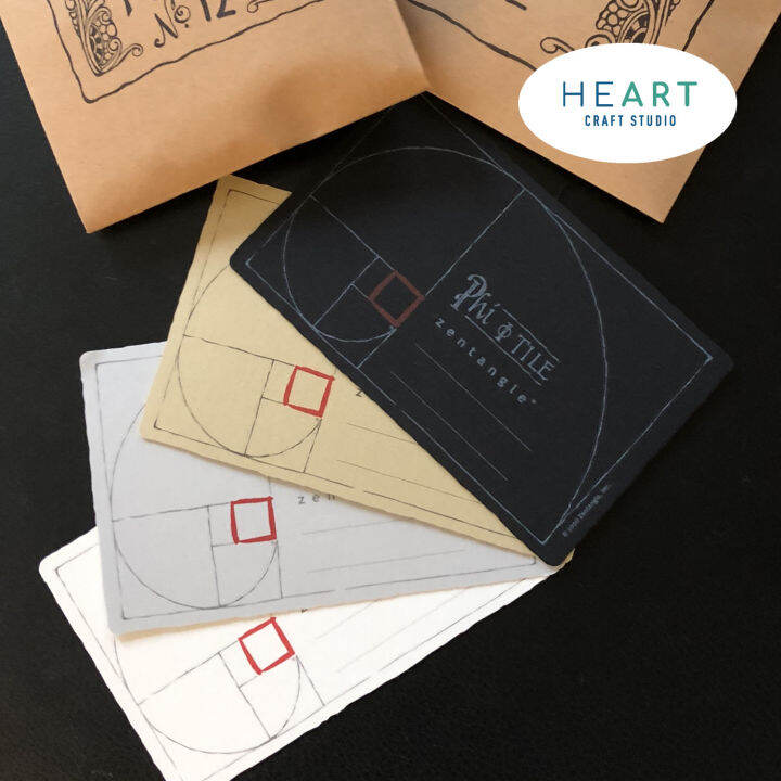 [Original] Zentangle Phi Tiles (10 Tiles Per Set) White/ Black ...