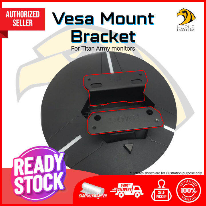 Vesa mount bracket for Titan Army monitors Supports 75mm x 75mm | Lazada