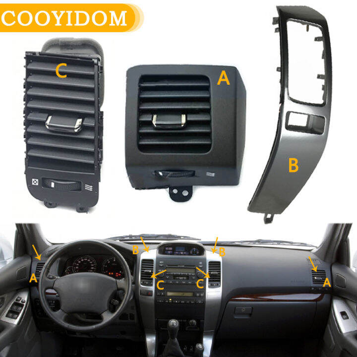 Car Air Conditioner Outlet AC Air Conditioning Vents Plate Frame Panel ...
