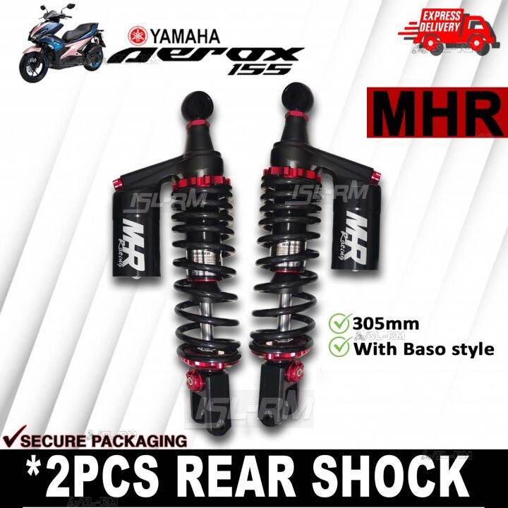 Yamaha Aerox 155 v1 and V2 / NMAX V1 V2 Rear shock absorber 2pcs with ...