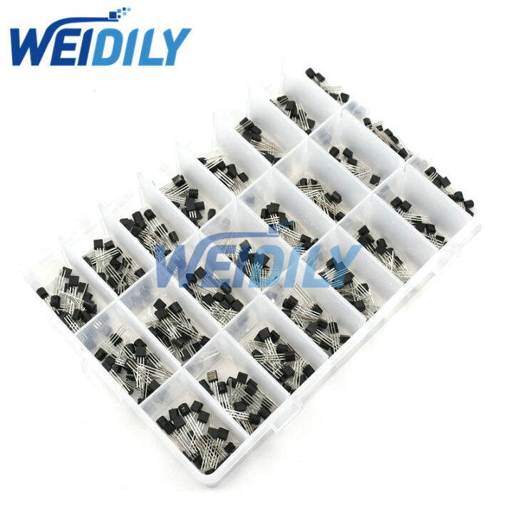 24Values TO-92 Transistor Assortment Assorted Kit Each BC327 BC337 BC517 BC547 BC548 BC549 ...