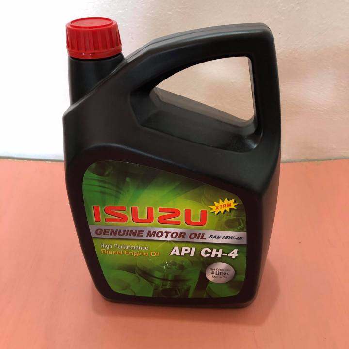 ORIGINAL/GENUINE 4 LITERS ISUZU XTRM MOTOR OIL 15W-40 | Lazada PH