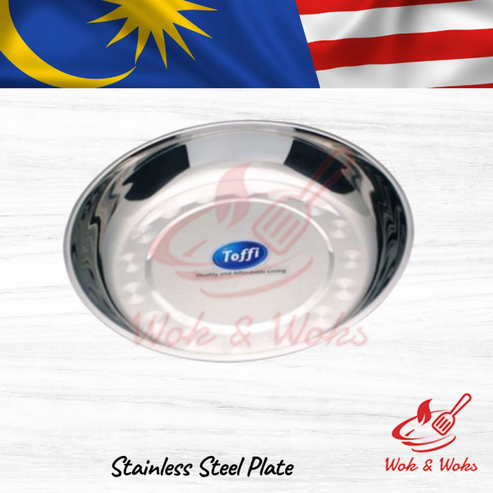 TOFFI Brand Stainless Steel Multi-Purpose Plate / Pinggan Pelbagai ...