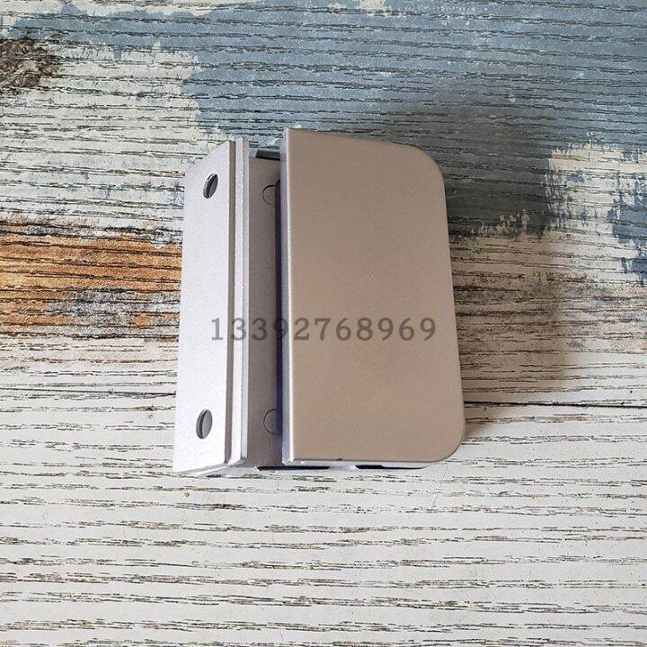 Office partition hinge sandblasting aluminum silver glass door clamp ...