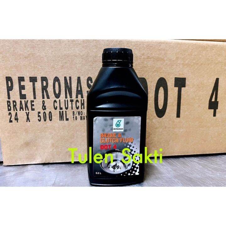 ORIGINAL PETRONAS BRAKE OIL DOT4 / CLUTCH OIL DOT-4 (0.5@L) | Lazada