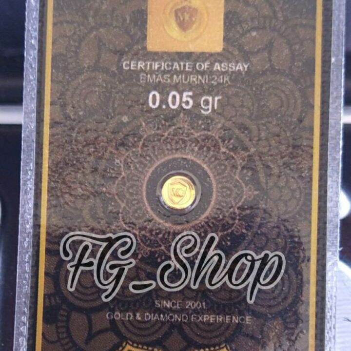 Minigold White Series 0,05gr Koin Emas Mini Murni Mini Gold Logam Mulia ...