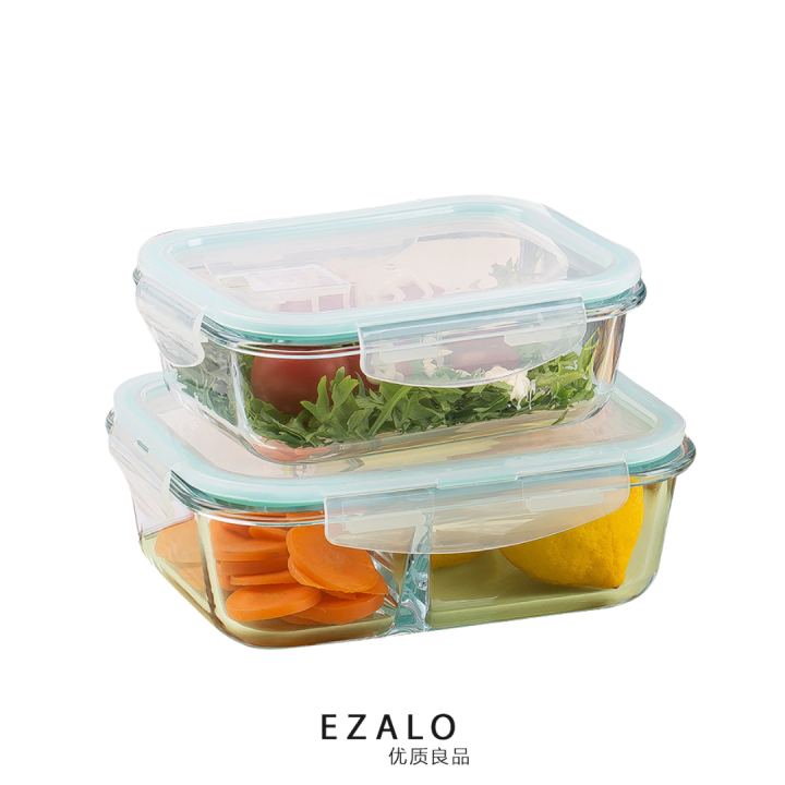 Heat Resistance Borosilicate Glass Microwave-able Airtight Rectangle ...