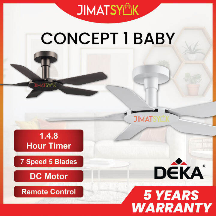 DEKA CONCEPT 1 BABY 42 Inch 5 Blades 7 Speed Forward + Reverse DC Motor ...