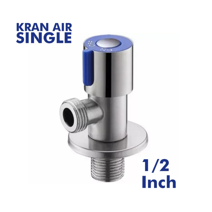 Stop Kran Air Single 1/2 Inch Stainless | Lazada Indonesia