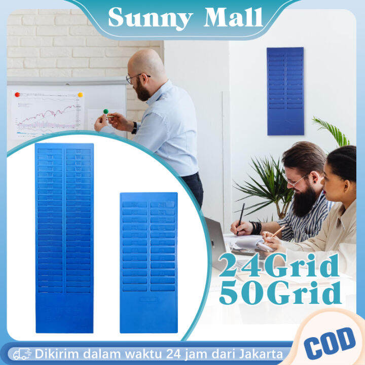 Rak Absensi Kartu 50 Sheet Tempat Kartu Absen Biru Rak Kartu Absen ...
