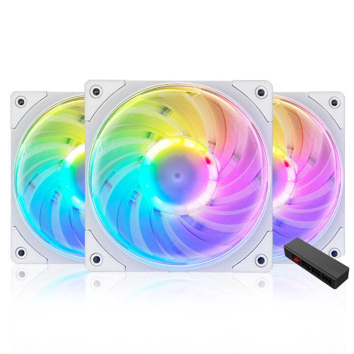 High Performance 2500RPM 4PIN PWM White 5V ARGB 12cm PC Computer Case ...
