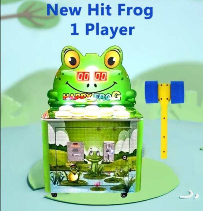 HAPPY FROG WHACK A MOLE KIDS HAMMER HIT FROG ARCADE MACHINE / PRE-ORDER ...