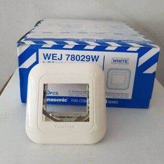 PANASONIC FRAME / BINGKAI SERI SAKLAR 1 GANG 2 GANG DEVICE PUTIH WEJ ...