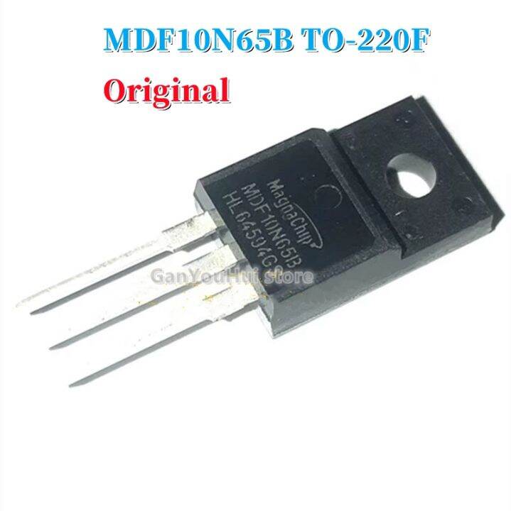 TO-220F MDF10N65B ดั้งเดิม10ชิ้น TO220F 10A MDF10N65BTH 10N65B/650V N-Channel ทรานซิสเตอร์ใหม่ ...