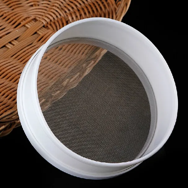 Round flour sieve, plastic strainer, bucket, stainless steel strainer ...