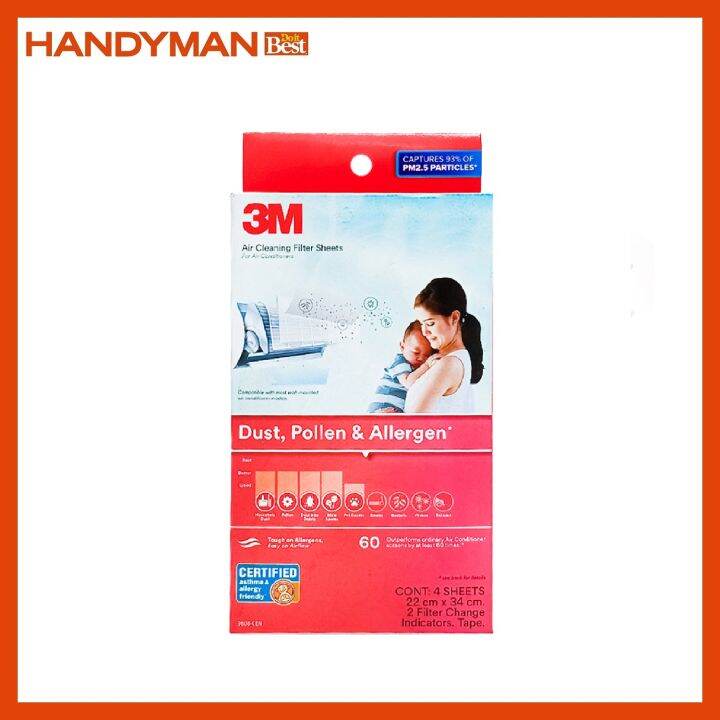 3M Aircon Filter Dust, Pollen, Allergen | Lazada PH