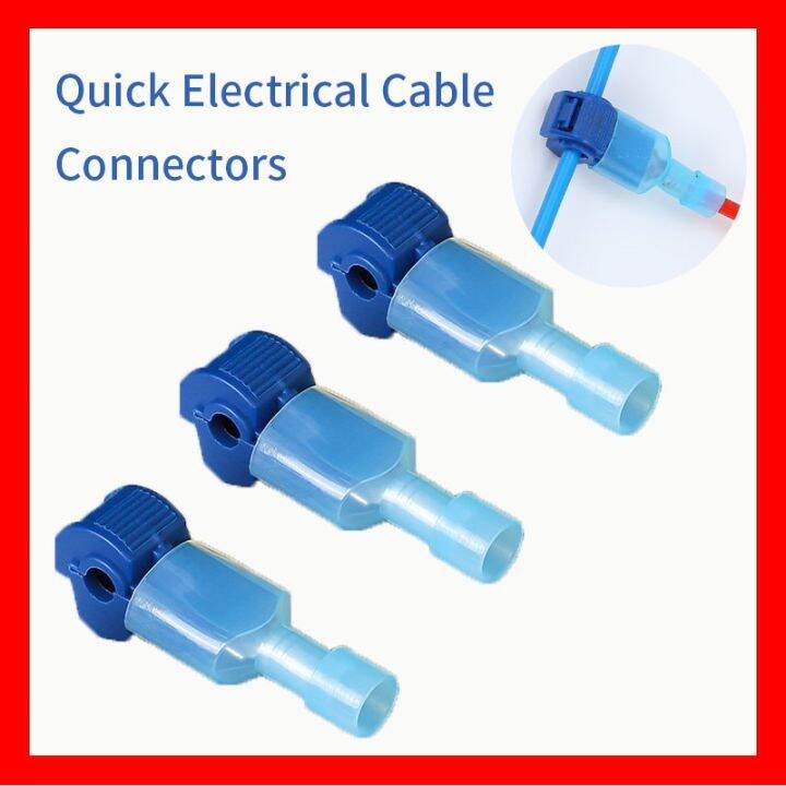 20/40/50/100Pcs Quick Electrical Cable Connectors Terminals Snap Splice Lock Wire Terminal Crimp ...