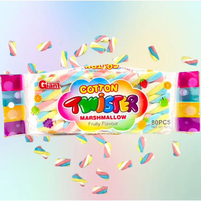 Giant Candy. Cotton Twisters Marshmallow (Fruity Flavor) Sold Per Pack ...