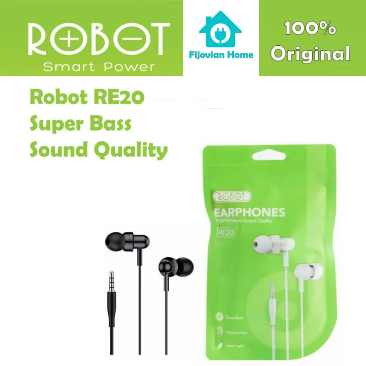 Headset Robot RE20 Super Bass Earphone Handfree Headphone Cocok Untuk ...