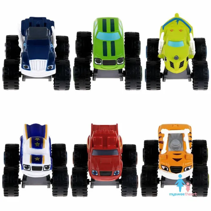 【MSH】【6pcs】Flame And Robot Monster Toy Car Blaze and the Monster ...