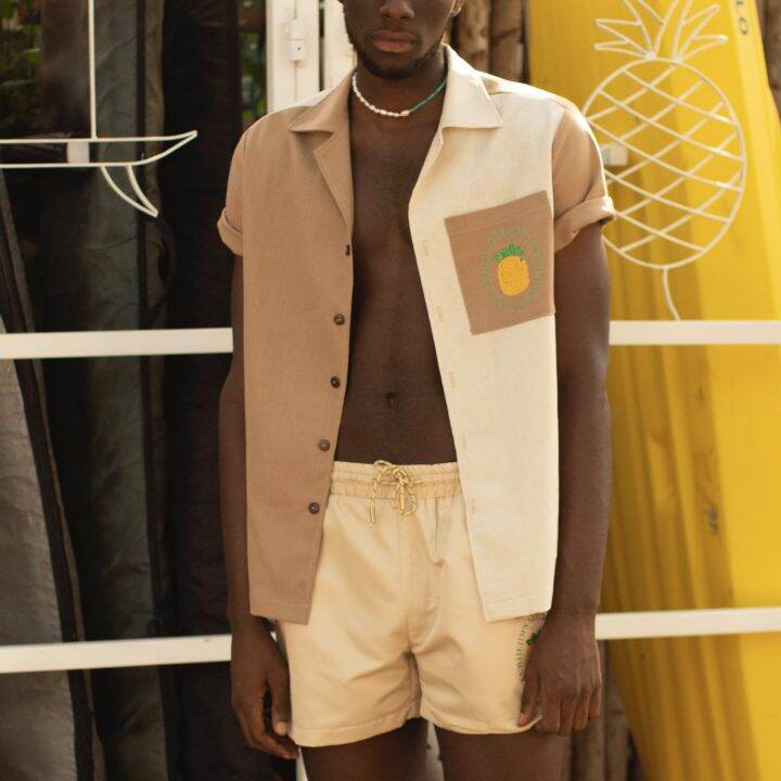 Heidi's Secret x PASC Shirt - Brown/Blue | Lazada.co.th