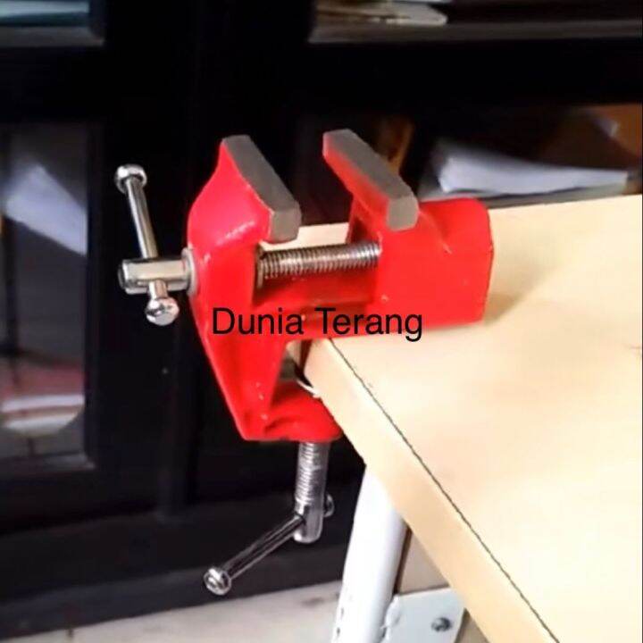 HDT Catok Meja 40mm Fix Merah - Catok Crafting Vice Clamp Mini Hobby ...