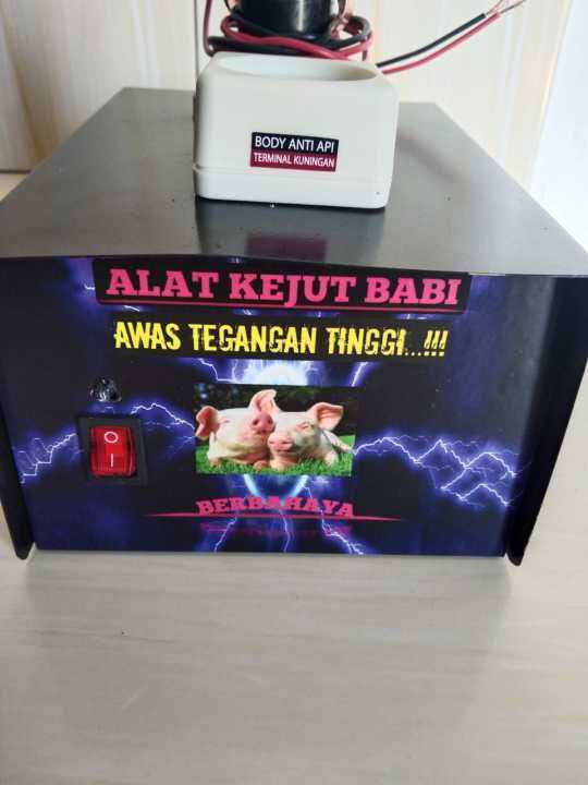 Alat kejut pagar listrik hama babi 5 ampere input teg 220v ac tanpa aki ...