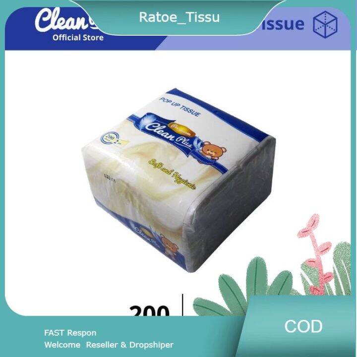 READY!!! tissue pop up cleanplus 200 sheet | Lazada Indonesia