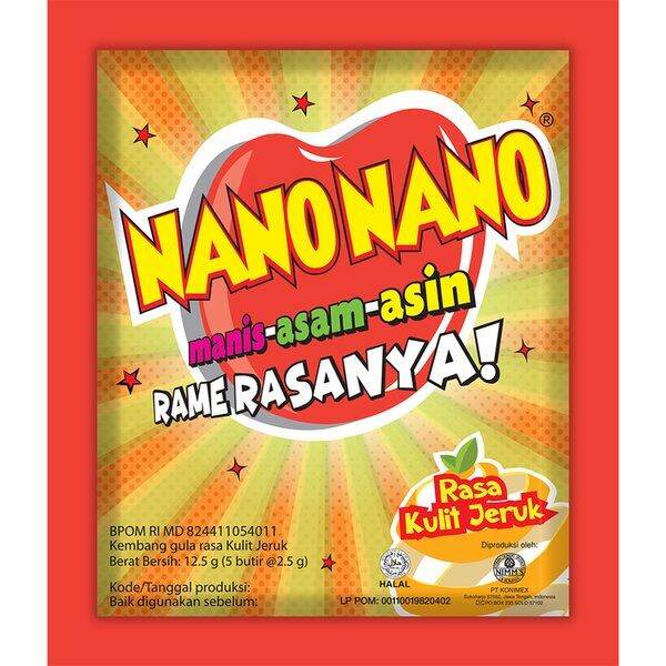 10pcs Permen Nano Nano Bungkus isi 5 Butir Nanonano Nano-Nano Kembang ...