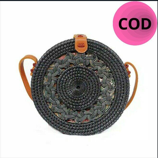 Tas Rotan Bulat Bali / tas rotan bali terbaru / tas rotan terbaru / tas ...