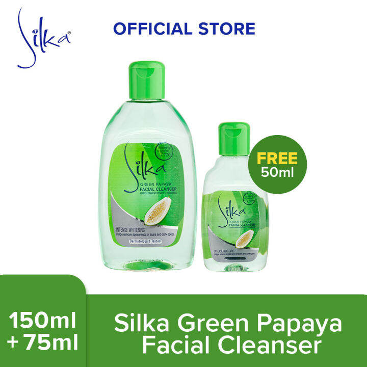 Silka Green Papaya Facial Cleanser 150 ml Free 75ml- virtual | Lazada PH