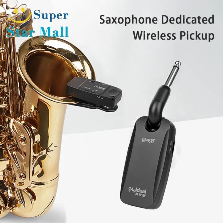 Supermall Wind Instrument Saxophone Wireless Pickup พร้อมฟังก์ชั่นที่ ...