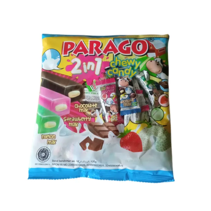 Permen Susu Parago Milk 2in1 Rasa Chewy Candy Chocolate Strawberry ...