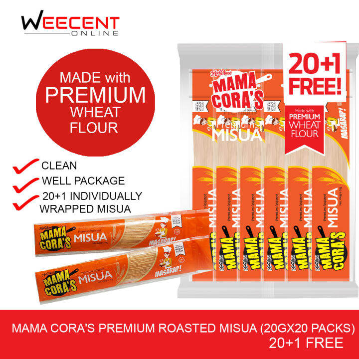 MAMA CORA'S PREMIUM ROASTED MISUA (POUCH PACK) 20G (20+1 FREE) | Lazada PH